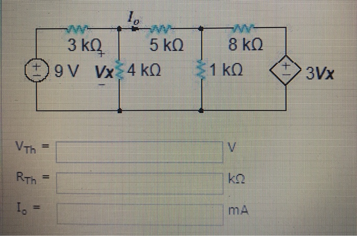 Solved Use thevenins theorem to find I0 in the circuit in | Chegg.com