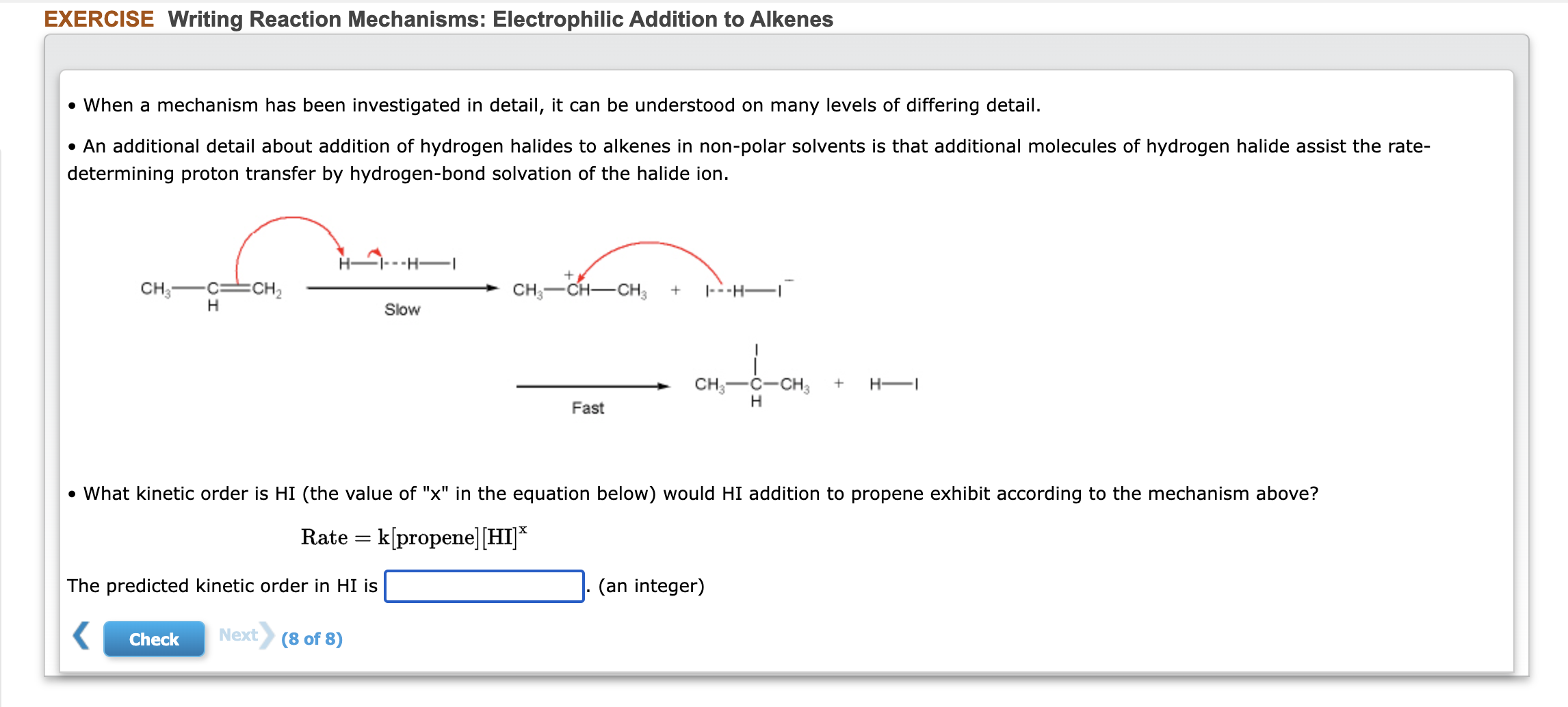 Solved - When a mechanism has been investigated in detail, | Chegg.com