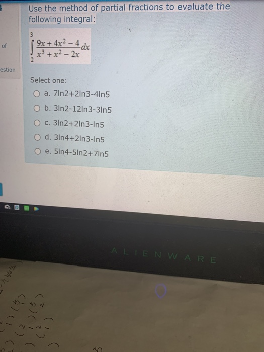 Solved Use the method of partial fractions to evaluate the | Chegg.com