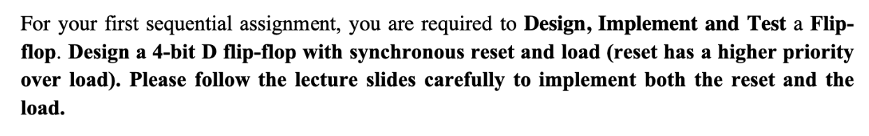 Solved For your first sequential assignment, you are | Chegg.com