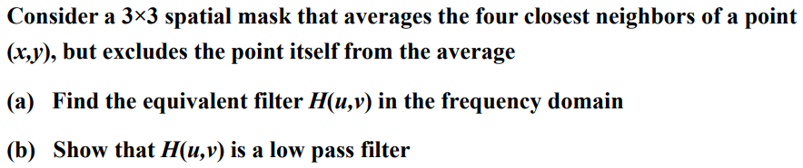Solved A Gaussian lowpass filter in the frequency domain has | Chegg.com Solved A Gaussian lowpass filter in the frequency domain has | Chegg.com