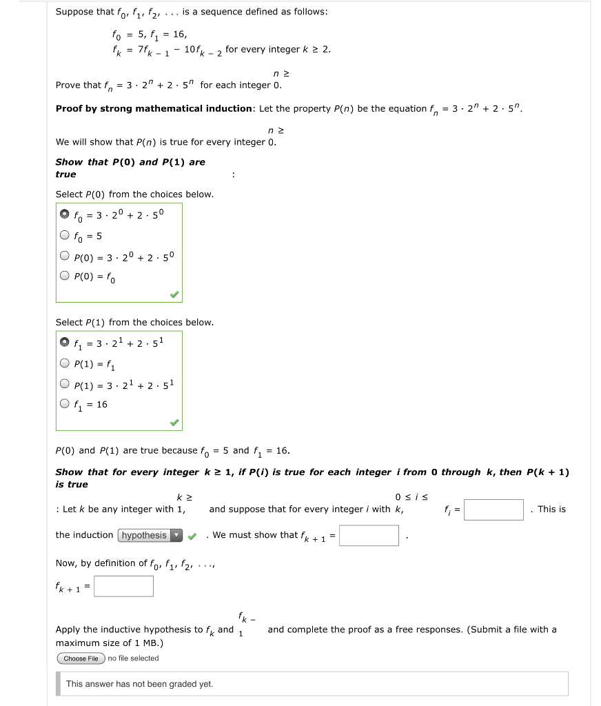 Solved Suppose that forff,... is a sequence defined as | Chegg.com