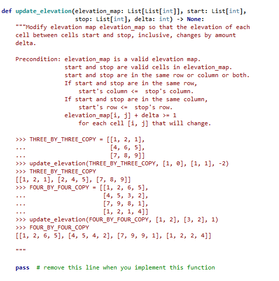 The first parameter represents an elevation map, the | Chegg.com