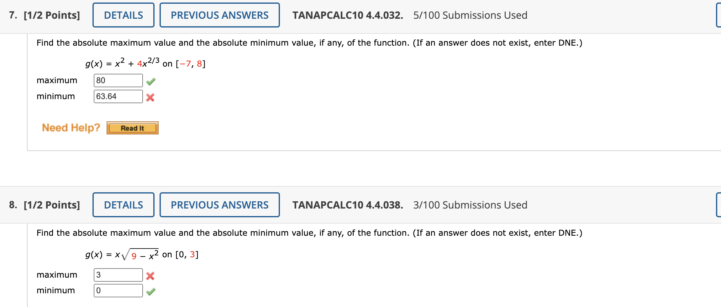 Solved Find The Absolute Maximum Value And The Absolute