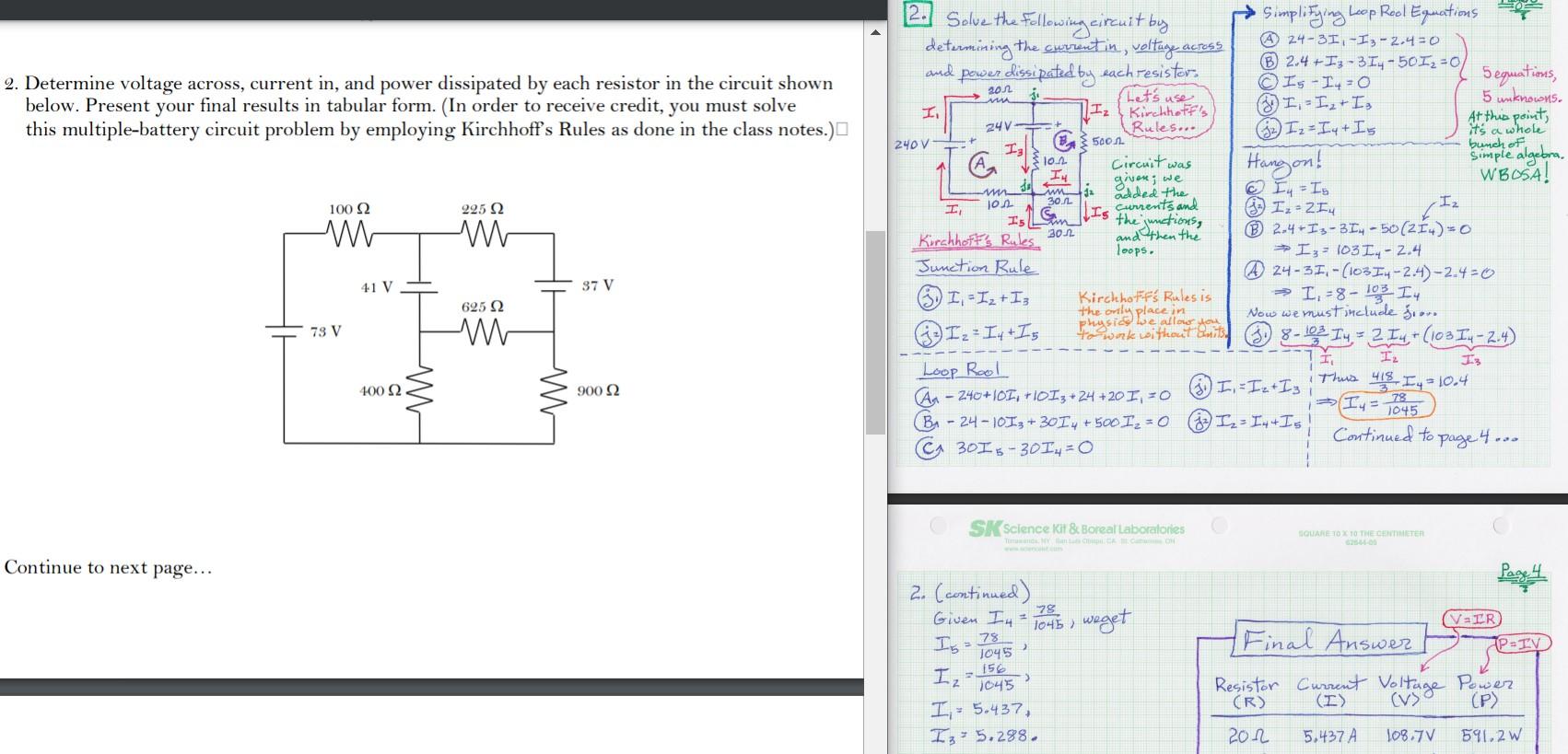 Solved Solve using the method and procedure as shown in | Chegg.com
