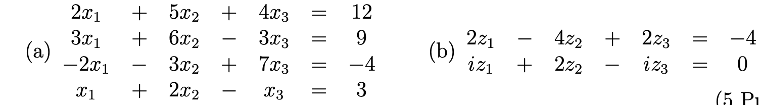 Solved (Elimination method) Determine the solution sets of | Chegg.com
