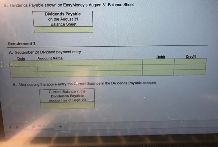 Solved Problem 10 1 Recording Dividends On August 15 2019 1128