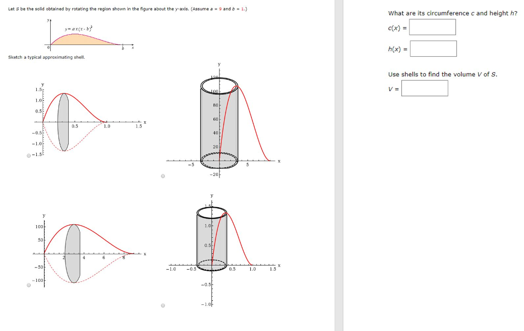 Solved What are its circumference c and height h? c(x) - | Chegg.com