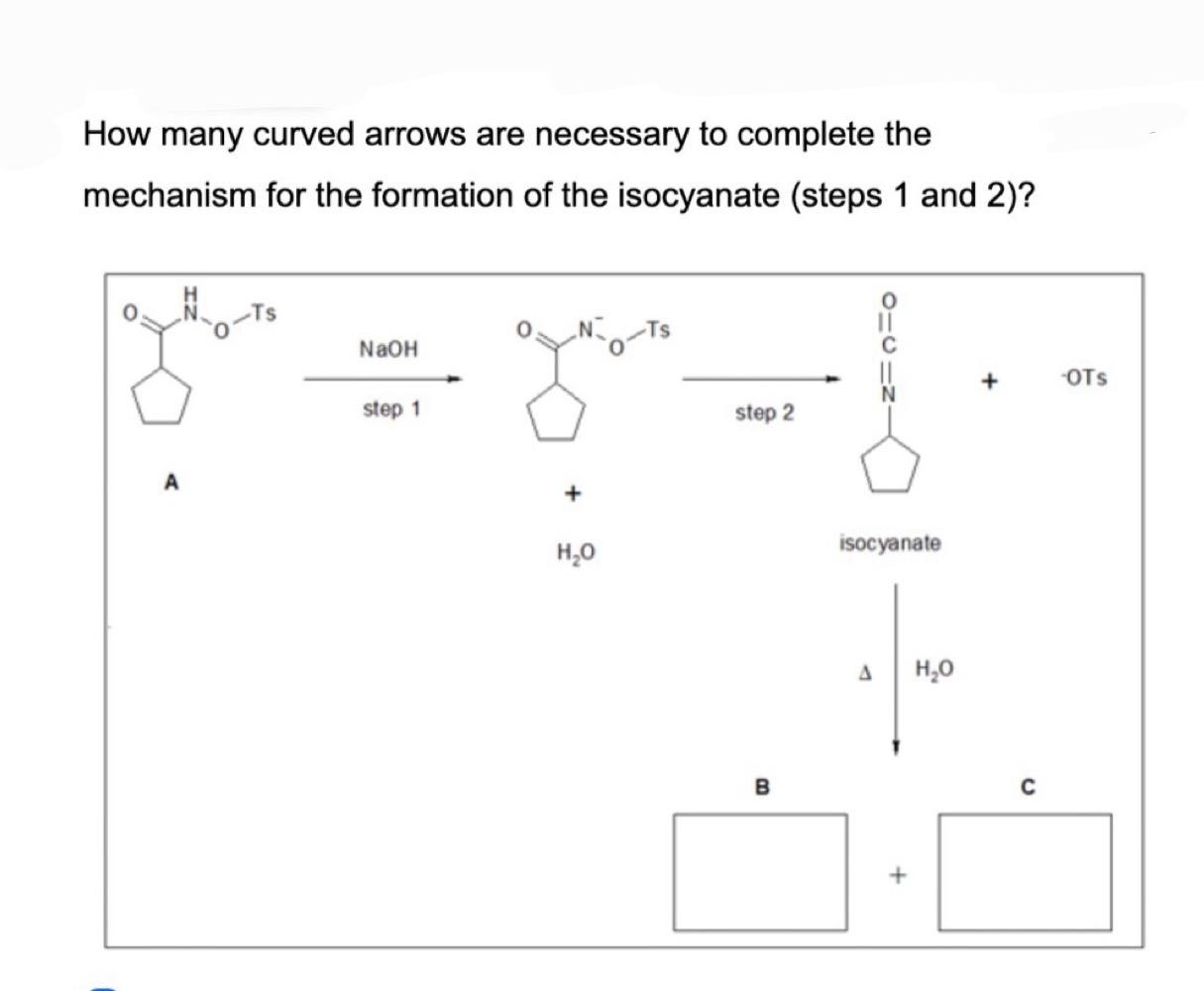 Solved How many curved arrows are necessary to complete the | Chegg.com