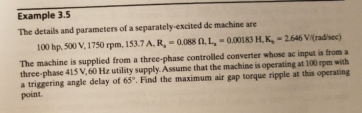 Curcul 15 IULIU LALU 1.2 p.u. 11. The dc motor drive | Chegg.com