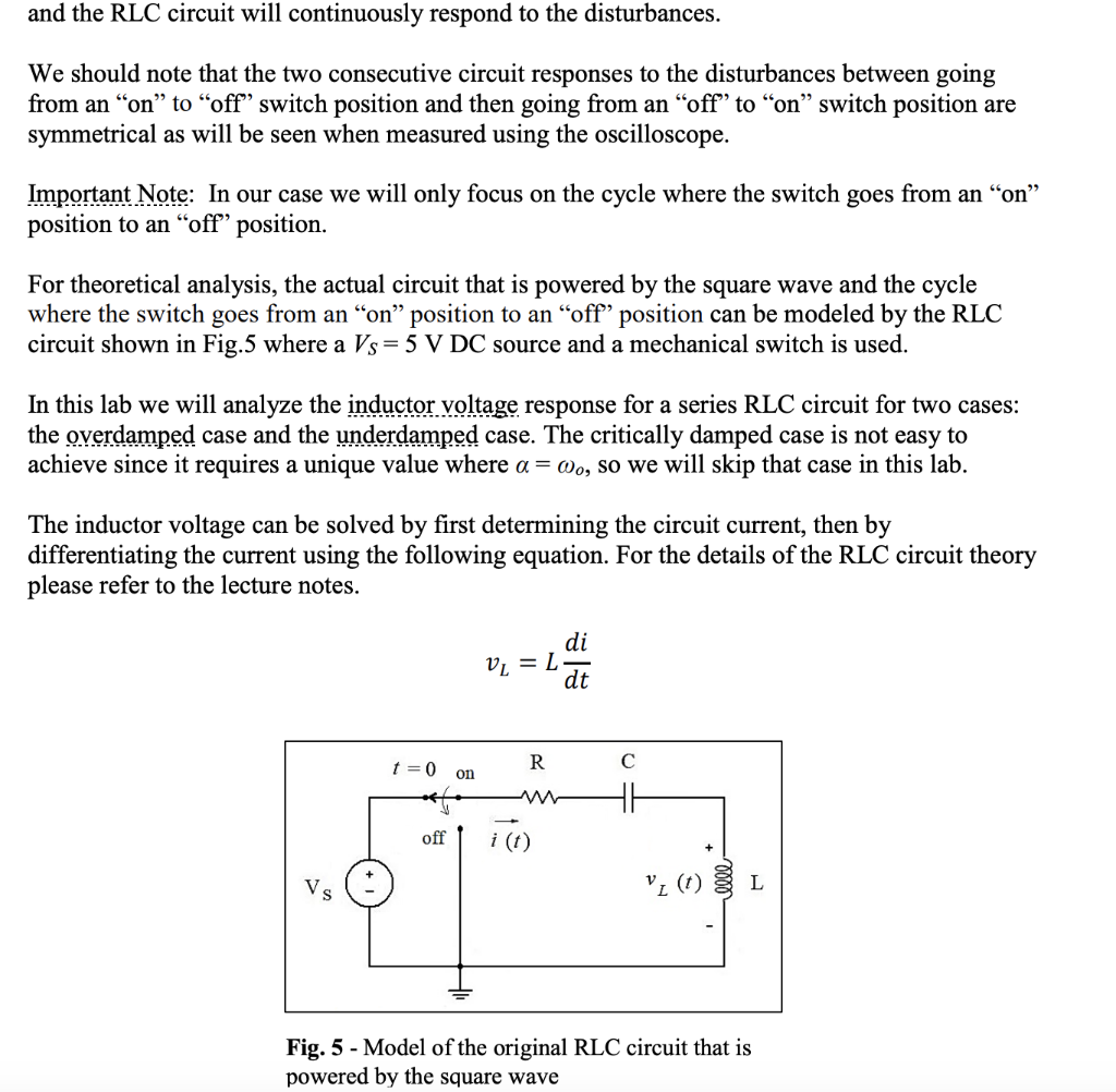 Solved Determine the expression for the inductor voltage vL | Chegg.com