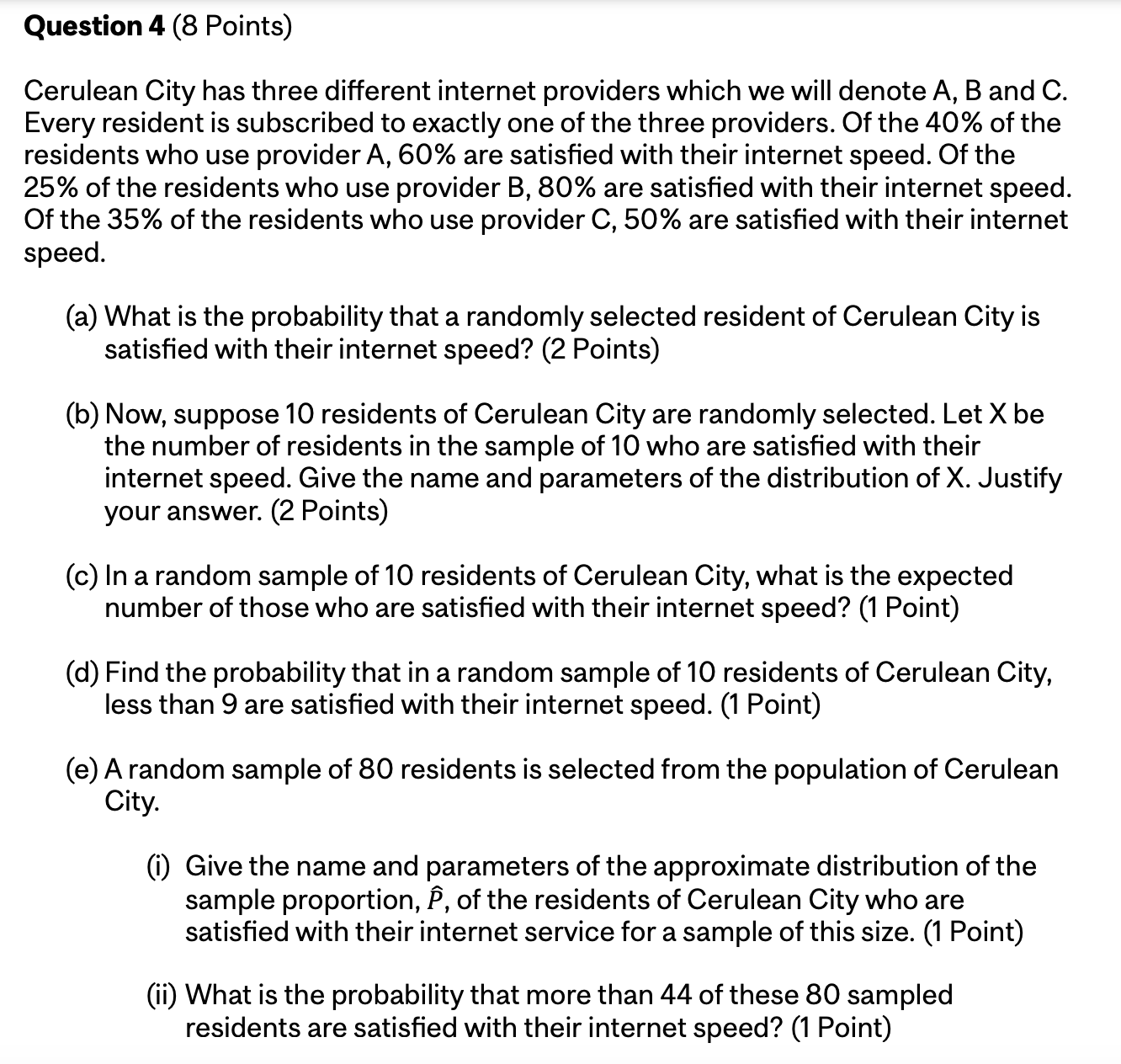 Solved Question 4 (8 Points) Cerulean City has three | Chegg.com Solved Question 4 (8 Points) Cerulean City has three | Chegg.com