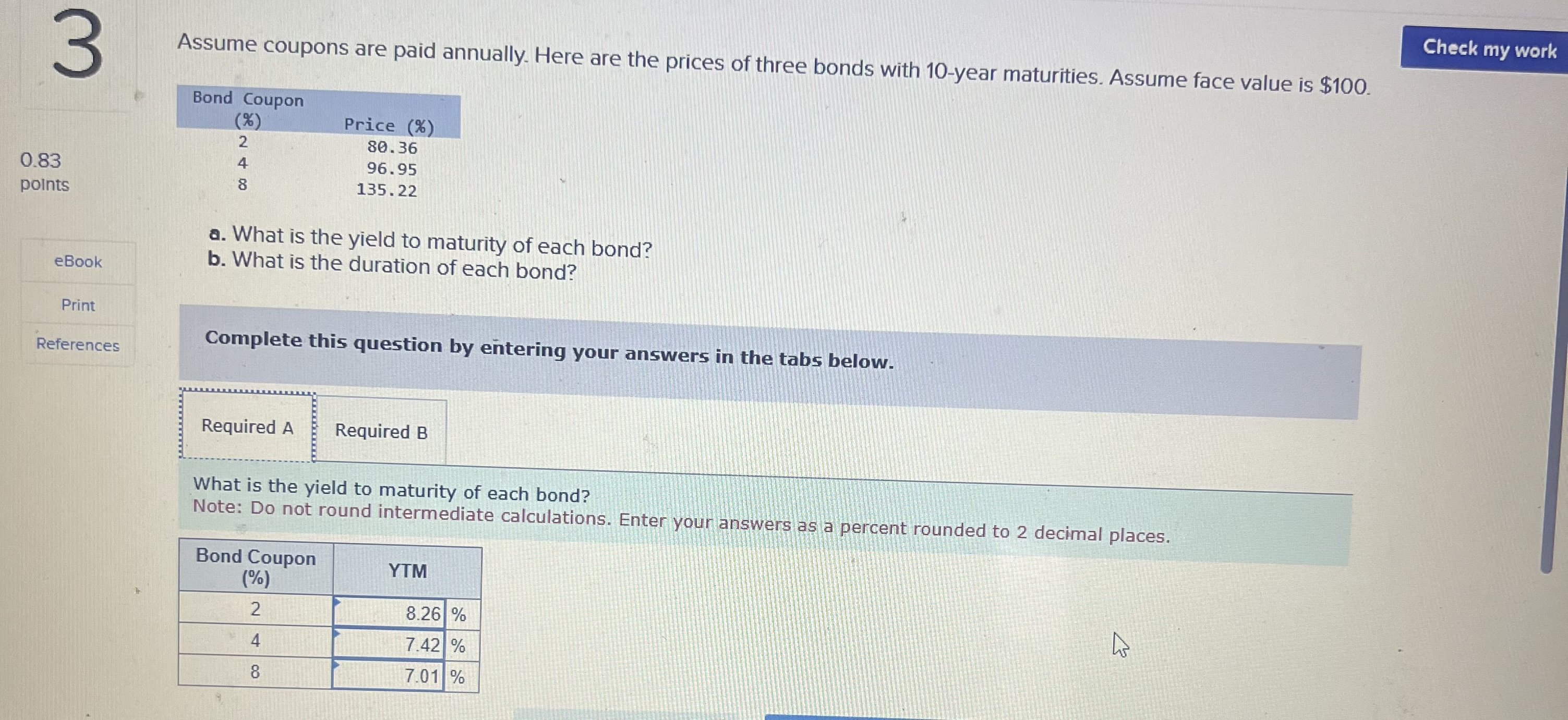 Solved Assume coupons are paid annually. Here are the prices | Chegg.com