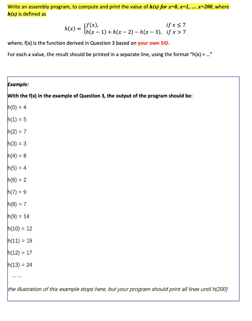 Solved Question 3 (1%): Write an assembly program, which | Chegg.com