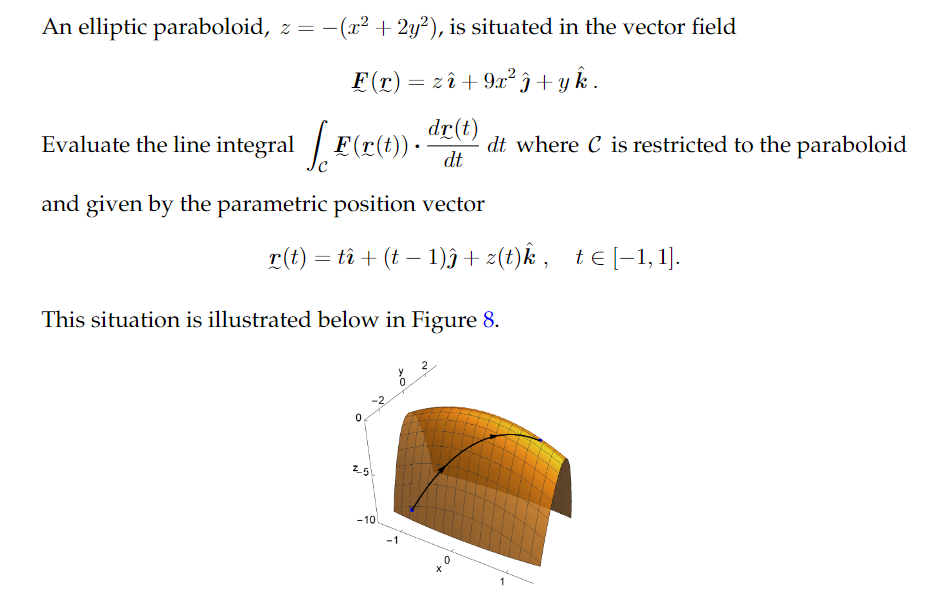 Solved An elliptic paraboloid, z=−(x2+2y2), is situated in | Chegg.com