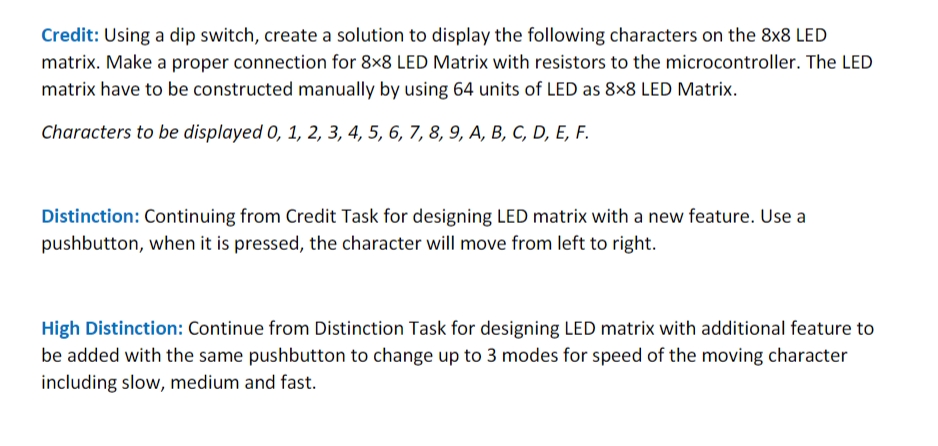 Solved Credit: Using a dip switch, create a solution to | Chegg.com