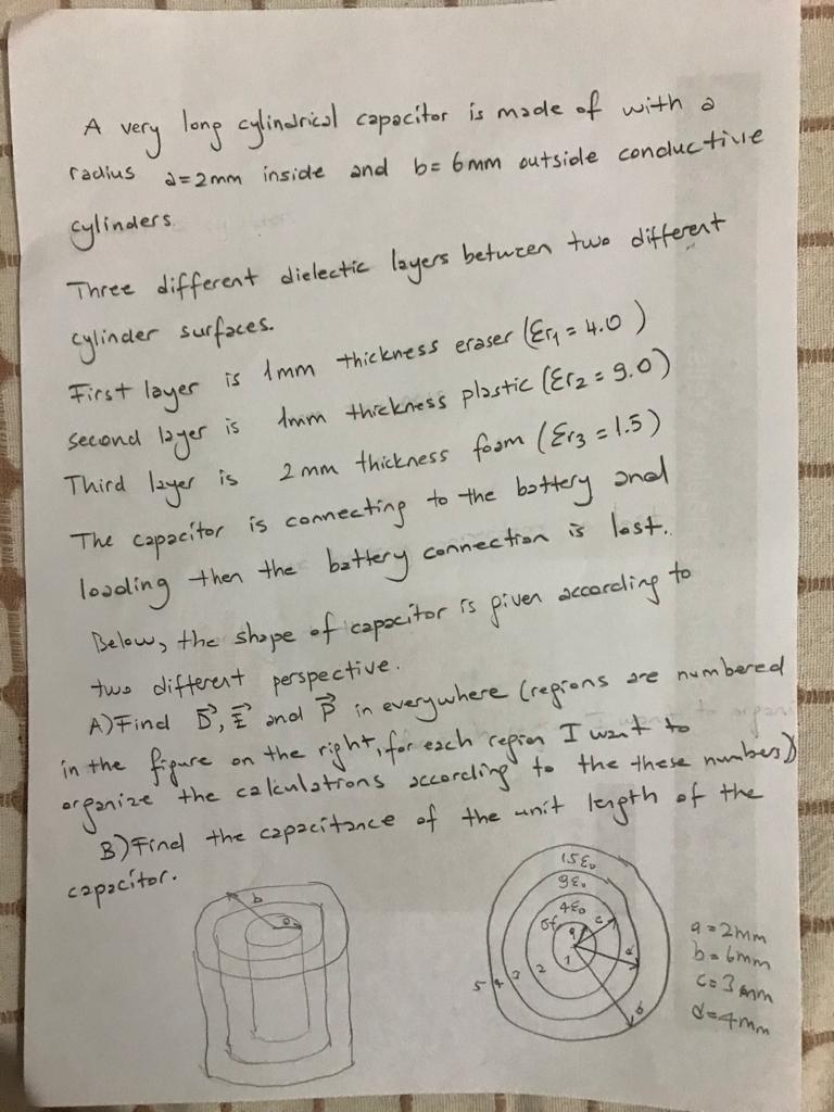 Solved A radius is First layer second layer Third layer is | Chegg.com