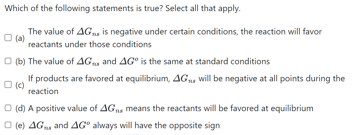 Solved Which of the following statements is true? Select all | Chegg.com