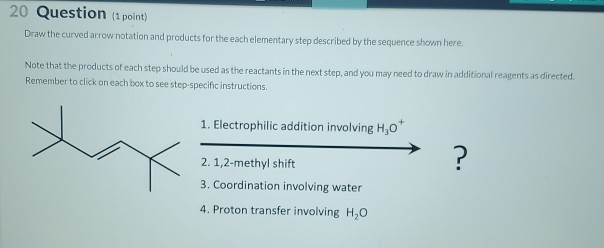 Solved Draw the curved arrow notation and products for the | Chegg.com