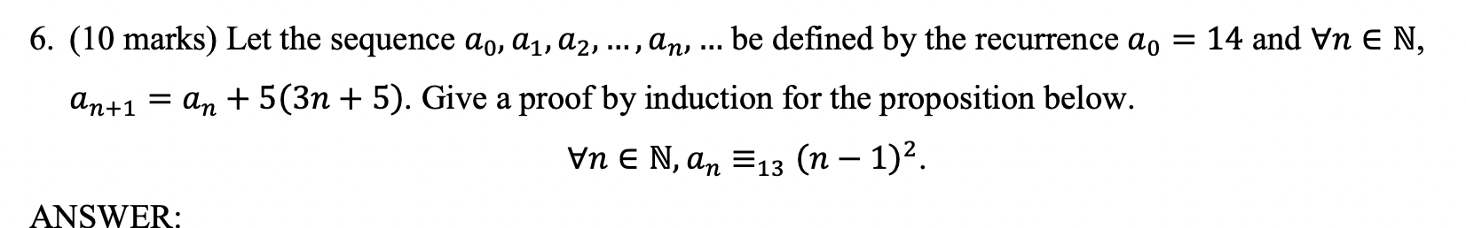 Solved ∀D,E,F⊆U,((D−E)∩(D−F)=∅)⇒(D⊆(E∪G))6. (10 marks) Let | Chegg.com