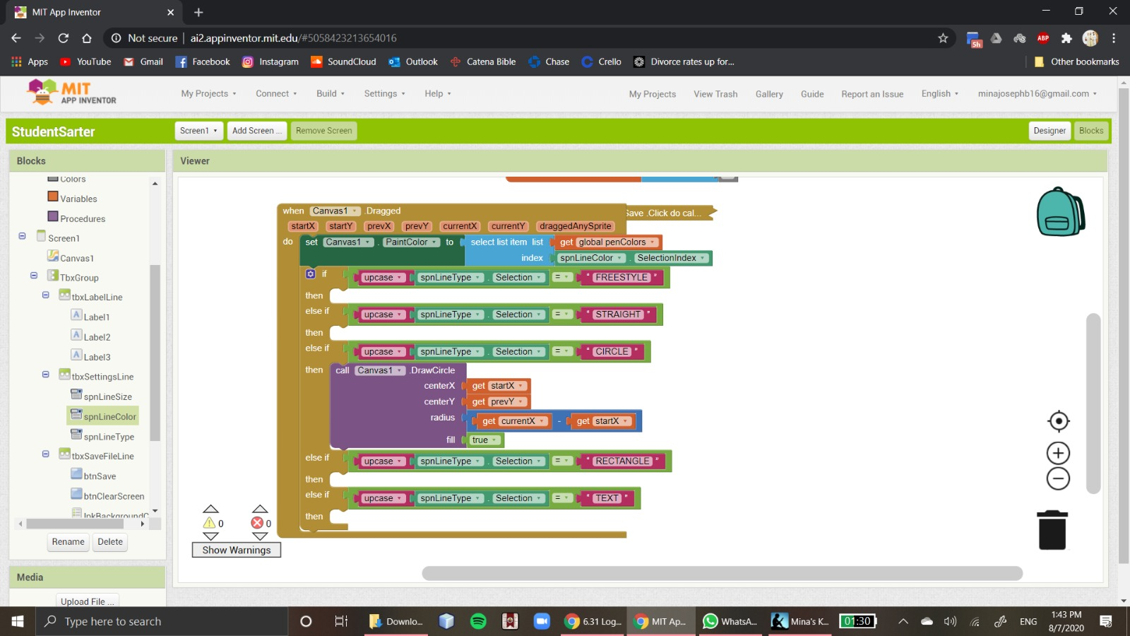 Toolbox items should be closed (hidden) when the | Chegg.com