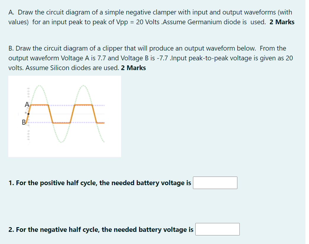 Solved A. Draw the circuit diagram of a simple negative | Chegg.com