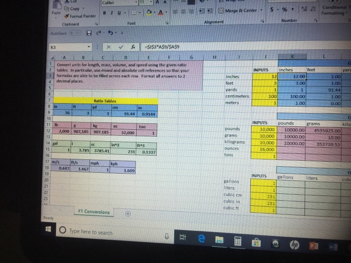 Solved Convert units for length, mass, volume, and speed | Chegg.com