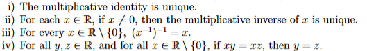 Solved Using only the provided set of Axiom 5.1 (Field | Chegg.com