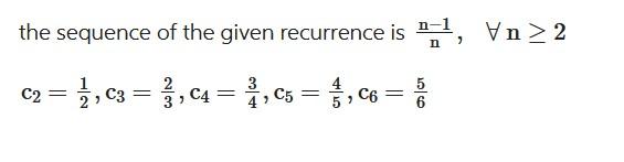 Solved Given the sequence defined with the recurrence | Chegg.com