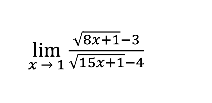 Solved 8x+1-3 lim x → 1 V15x+1-4 | Chegg.com