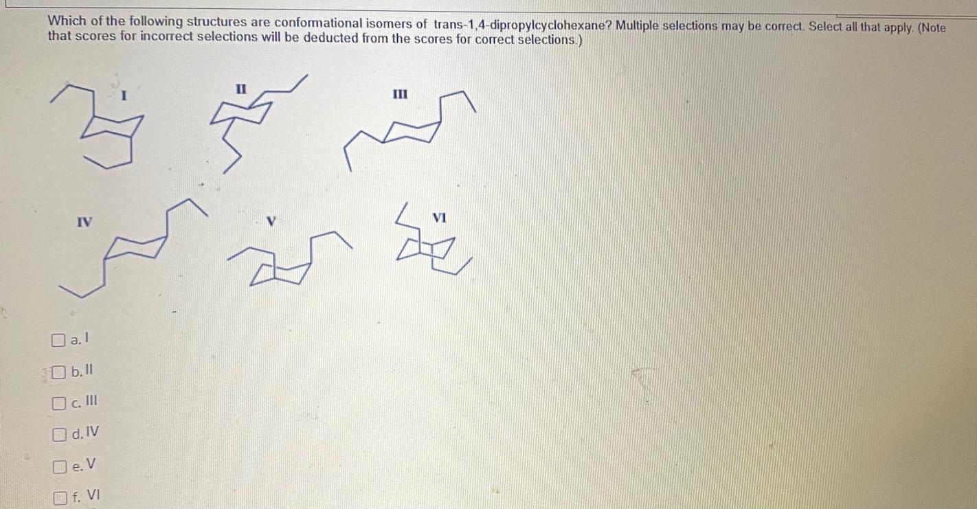 Solved Which of the following structures are conformational | Chegg.com