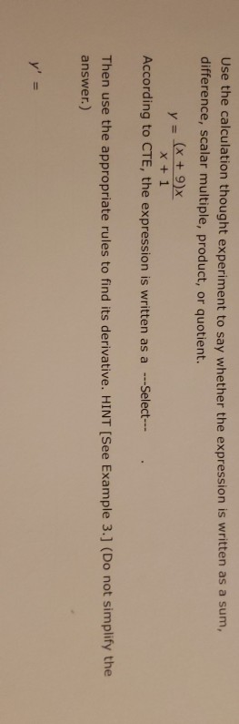 Solved Use the calculation thought experiment to say whether | Chegg.com