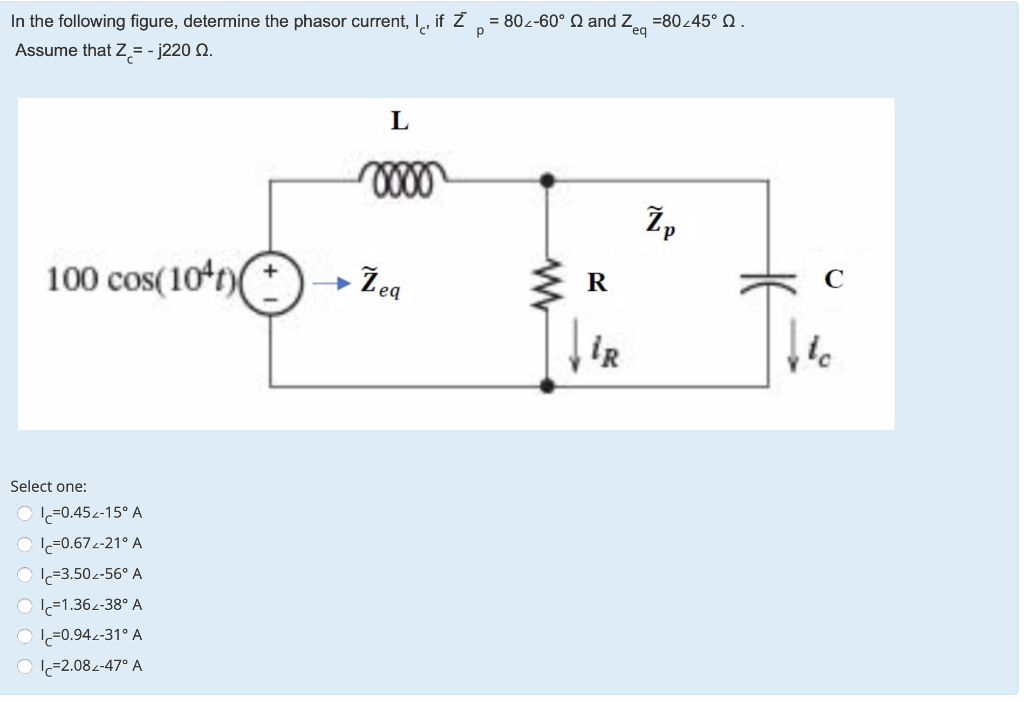 Solved and Zen=80_45° . In the following figure, determine | Chegg.com