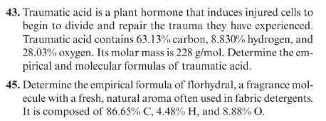 Solved 43. Traumatic acid is a plant hormone that induces | Chegg.com