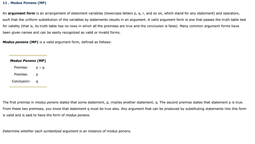 Solved Determine whether each symbolized argument is an | Chegg.com