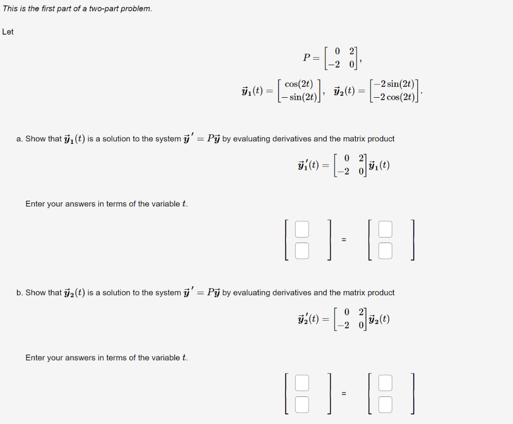 Solved This is the first part of a two-part problem. Let | Chegg.com
