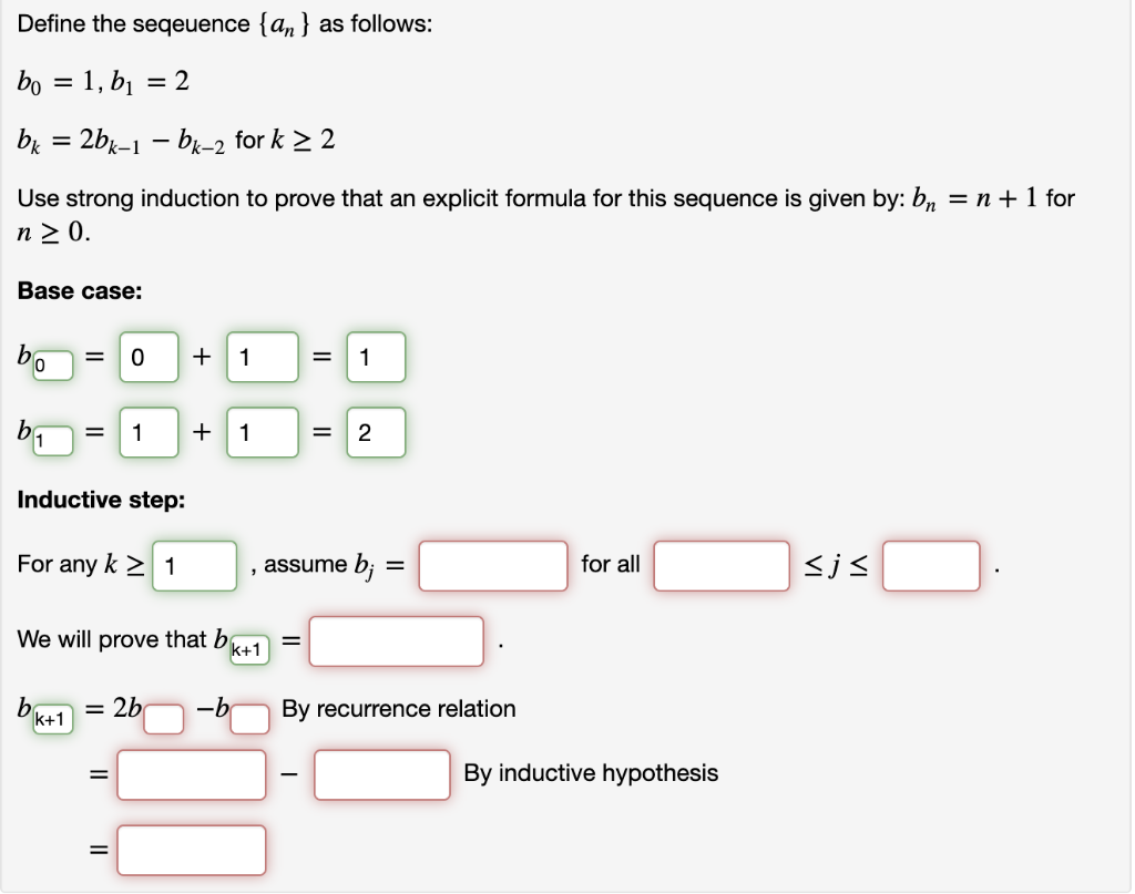 Solved Define the seqeuence {an } as follows: bo = 1, b1 = 2 | Chegg.com