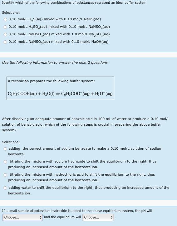 Solved Identify which of the following combinations of | Chegg.com