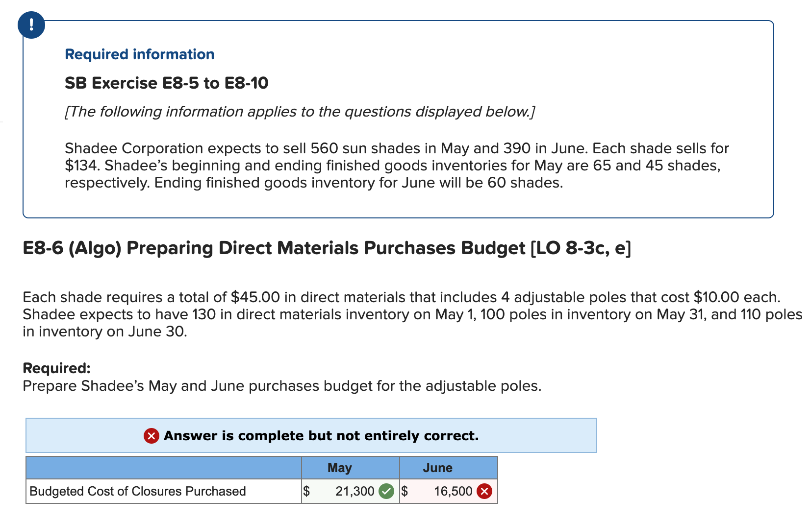 Solved Required information SB Exercise E8-5 to E8-10 [The | Chegg.com