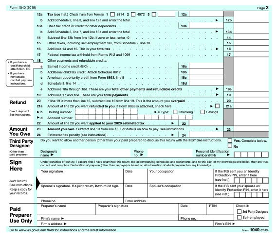 How to fill out Schedule B, Schedule 1, Form 1040, | Chegg.com