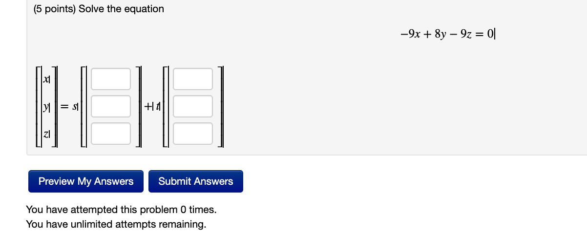 Solved Previous Problem List Next (5 points) Solve the | Chegg.com