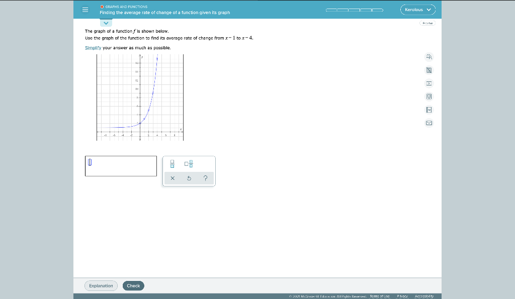 Solved Graphs And Functions Finding The Average Rate Of 8052