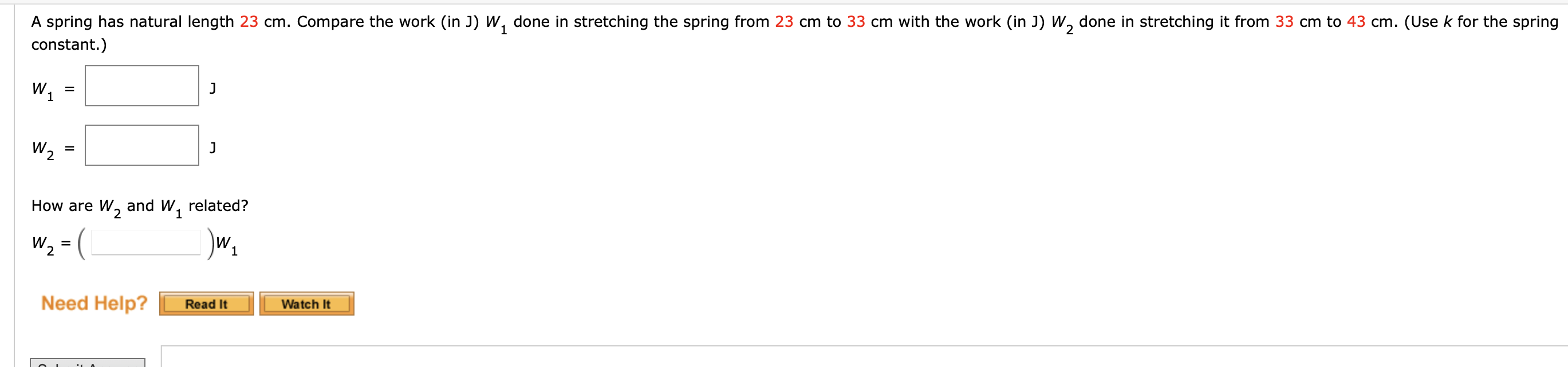 Solved constant.)w1=lw2=JJHow are w2 ﻿and w1 | Chegg.com