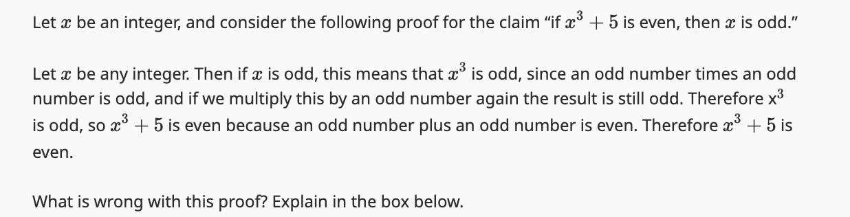Solved Let x ﻿be an integer, and consider the following | Chegg.com