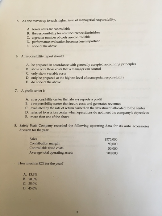 Solved As one moves up to each higher level of managerial | Chegg.com