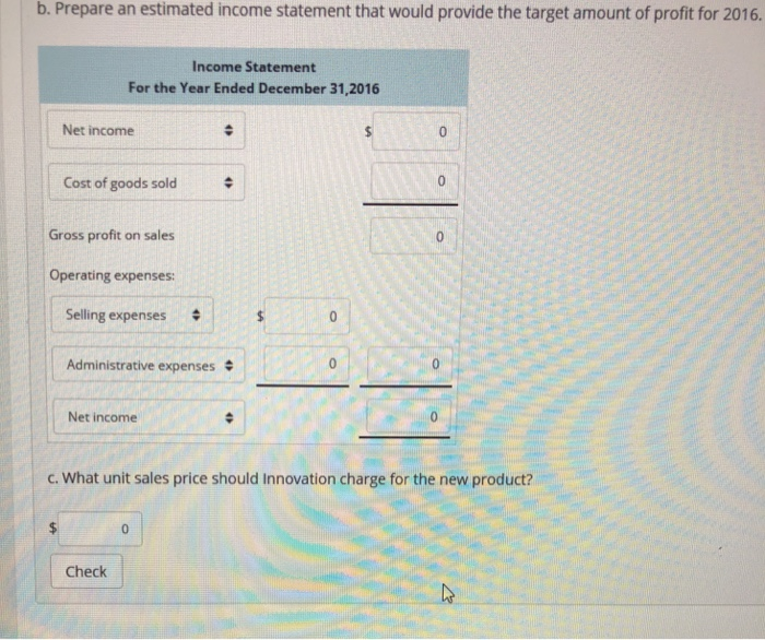 Solved Total Manufacturing Cost, Income Statement, Unit | Chegg.com