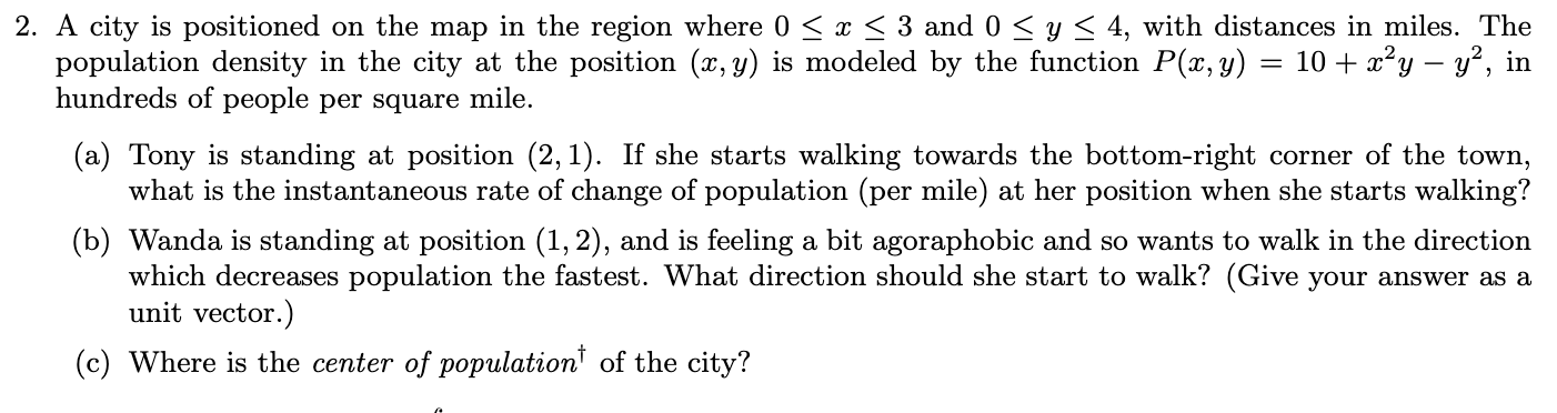 Solved 2. A city is positioned on the map in the region | Chegg.com