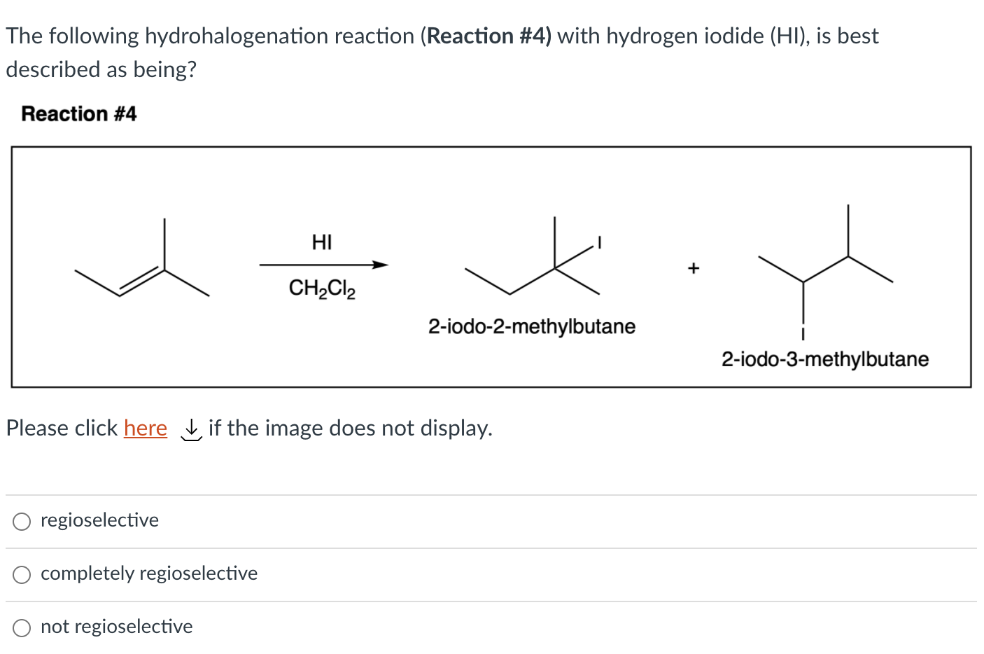 Solved The following hydrohalogenation reaction (Reaction | Chegg.com