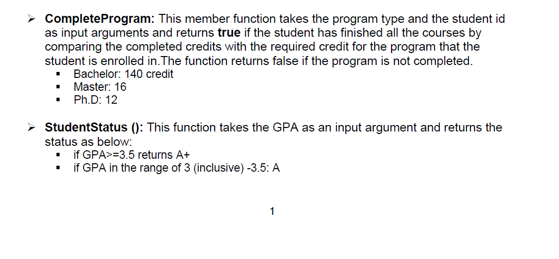 Solved > Complete Program: This member function takes the | Chegg.com