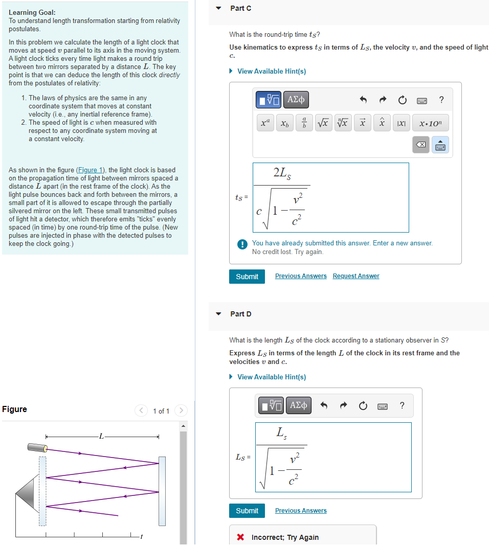 Solved Learning Goal: Part C To understand length | Chegg.com